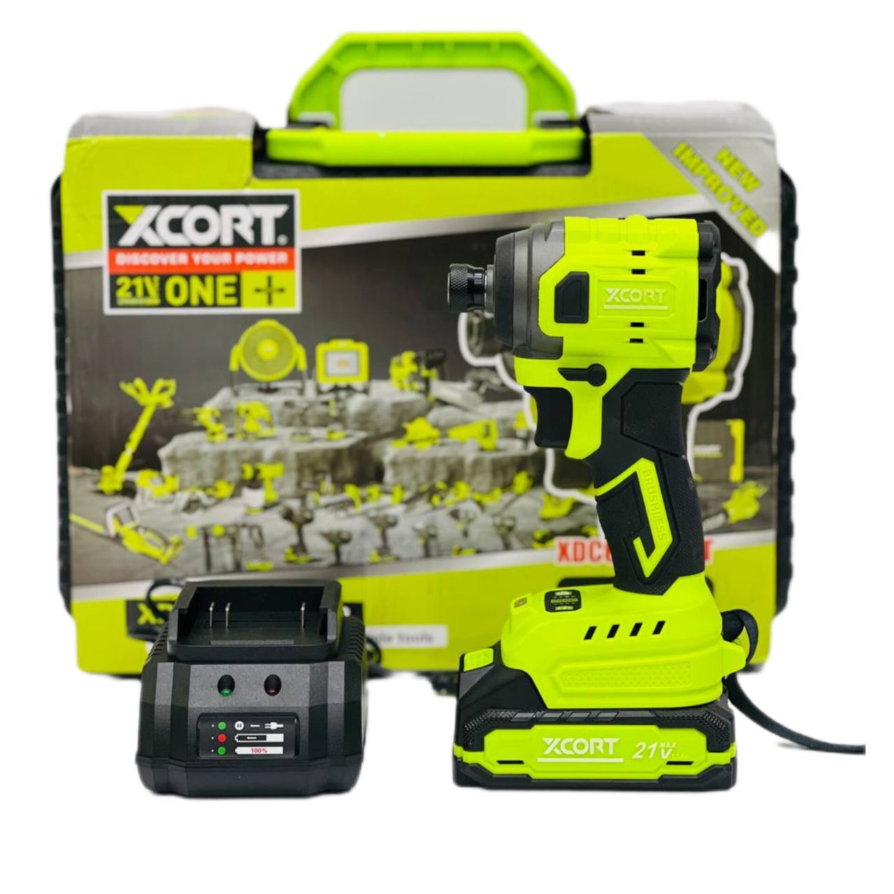 پیچ بند شارژی 21 ولت ایمپکتی ایکس کورت مدل xdc09-6351kit | نمایندگی ایکس کورت